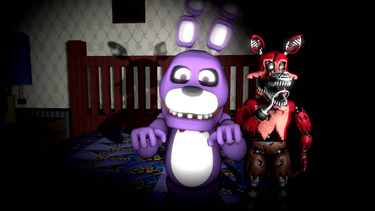 [SFM FNAF] Bonzi Bonnie and small Nightmare Foxy - YouTube