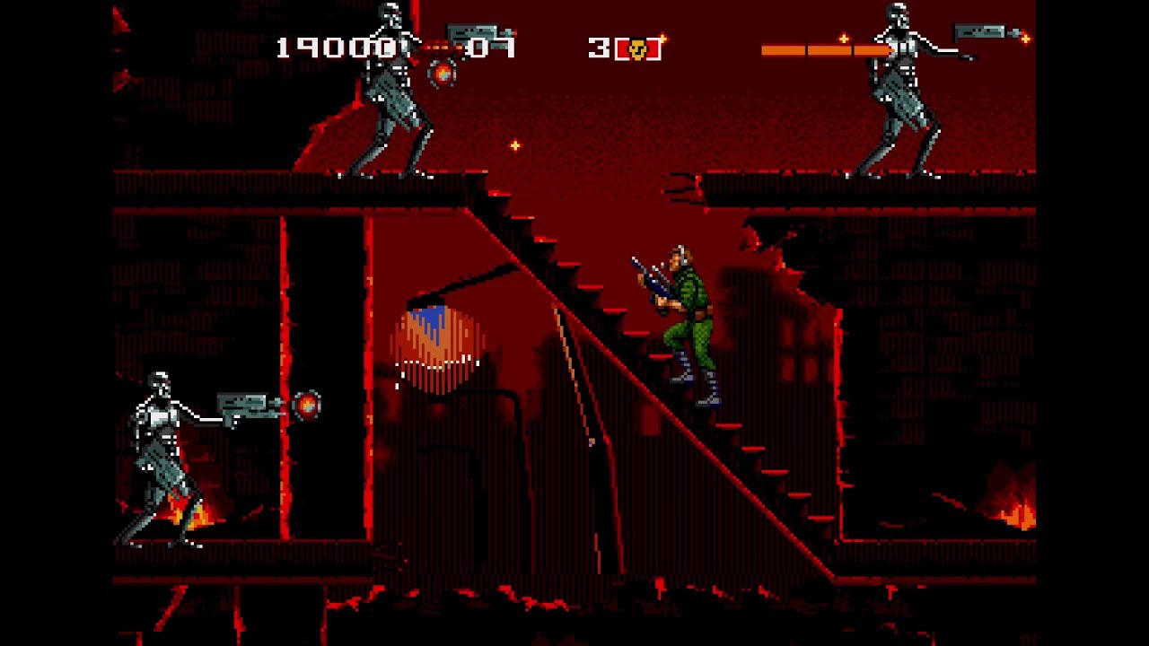 The Terminator (Mega-CD) – Le premier niveau du jeu (Europe) – 1080p ...