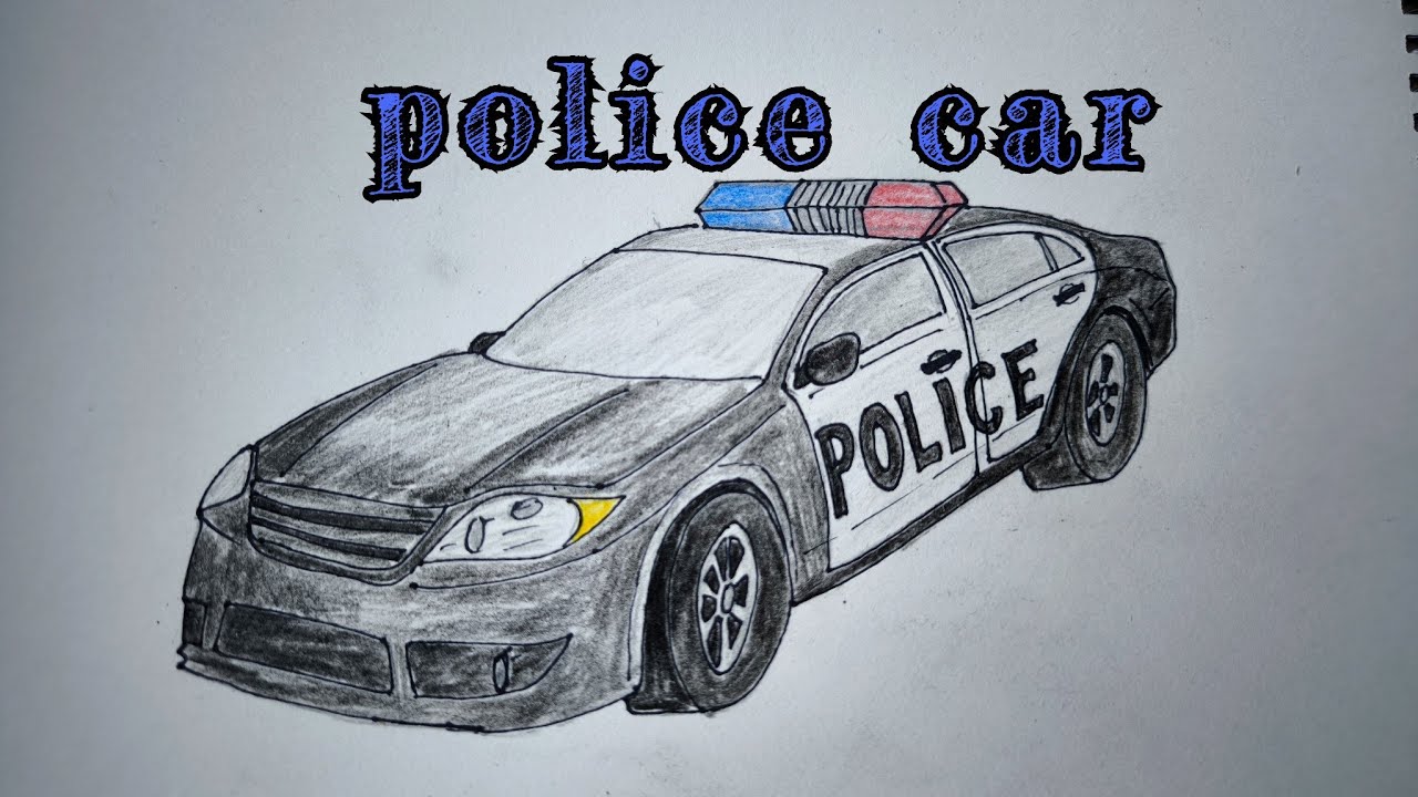 How to Draw | Police Car - YouTube