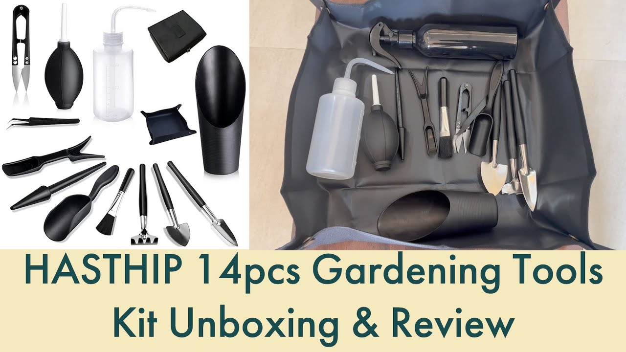 HASTHIP 14pcs Gardening Tools Kit Unboxing and Review || होम गार्डनिंग ...