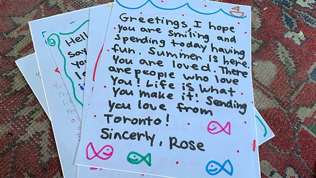 Sending Thank-you Letters To Frontline Workers And Letters Of Love To ...