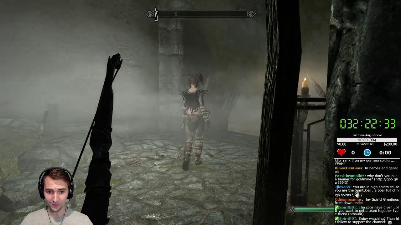 2000 Minute Stream #1 | Skyrim #10 | SpiritBoar.TV August 2, 2015 - YouTube