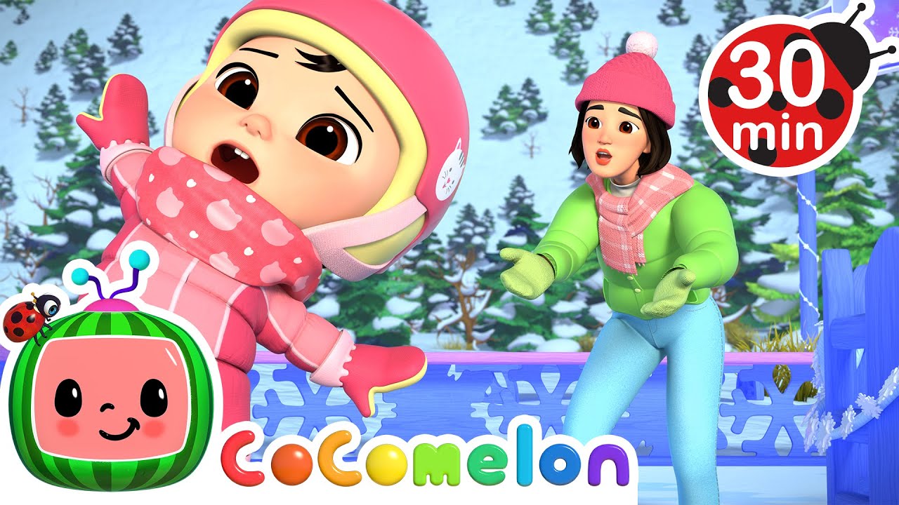 Cece's Ice Skating Song + More CoComelon Nursery Rhymes & Kids Songs ...