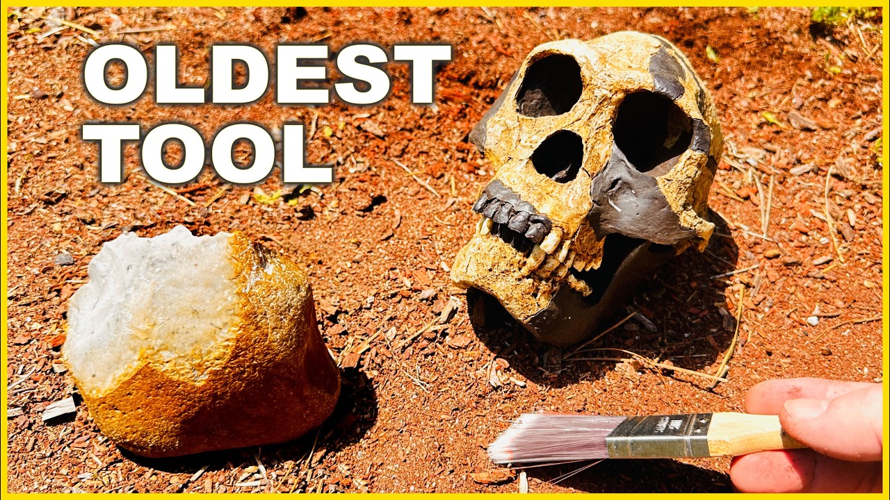 Making the world's FIRST tool | How they made an Oldowan stone chopper ...
