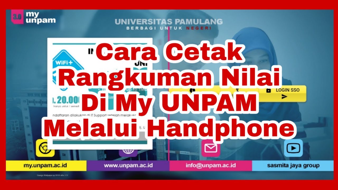 CARA CETAK RANGKUMAN NILAI DI MY UNPAM MELALUI HANDPHONE - YouTube
