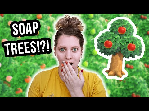 I Made SUPER COLORFUL SOAP inspired by ACNH Fruit Trees !?!?!