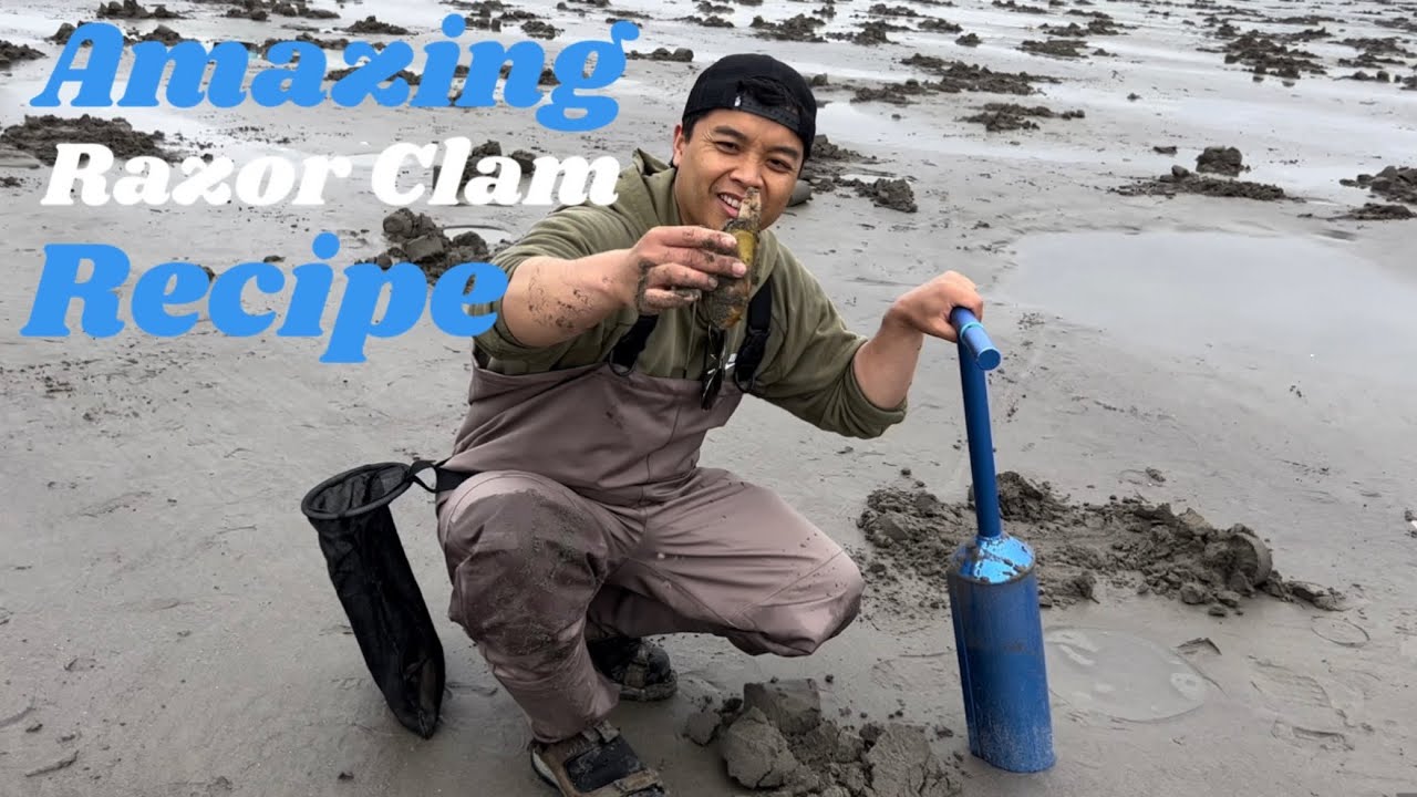 Razor Clam Digging *Catch & Cook* - YouTube