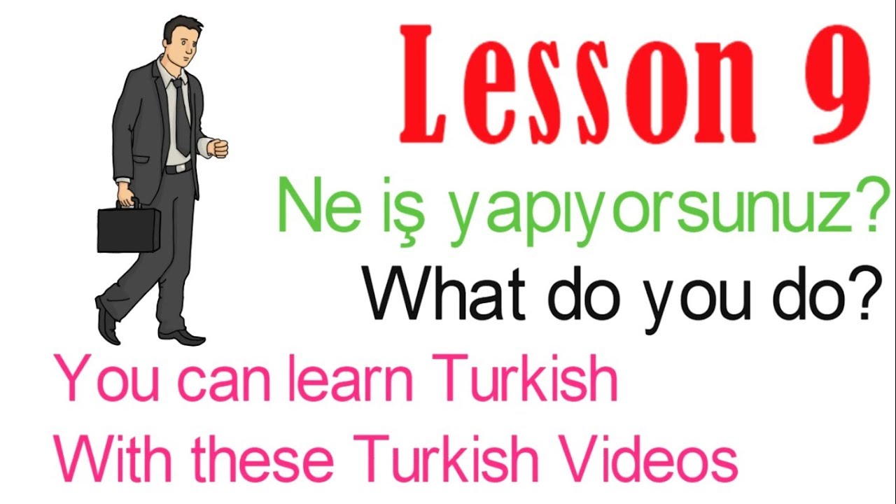 Learn Turkish Through Turkish Lesson 9 - What do you do? - YouTube
