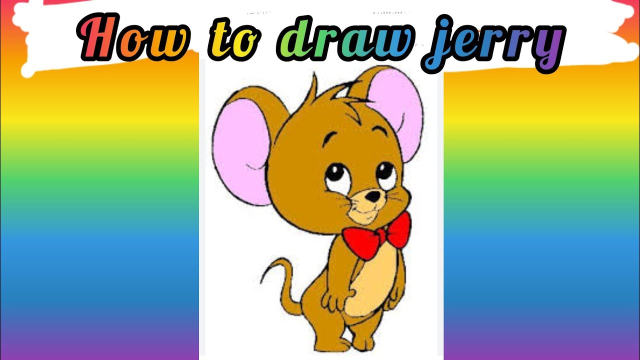 how to draw jerry easy/ tom and jerry drawing easy/ Jerry mouse drawing ...