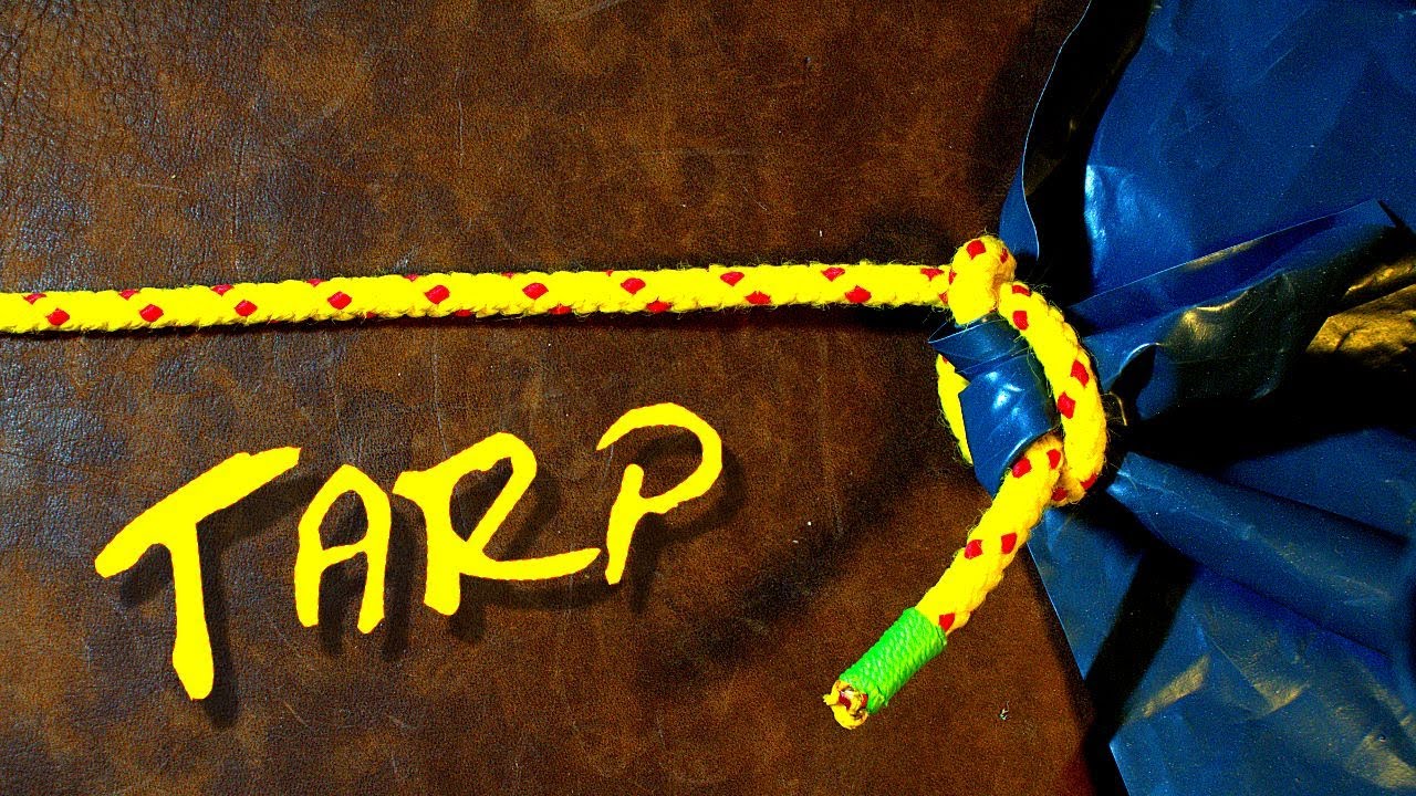 Tarp Corner Knot | Tying Down a Heavy Duty Tarpaulin - YouTube