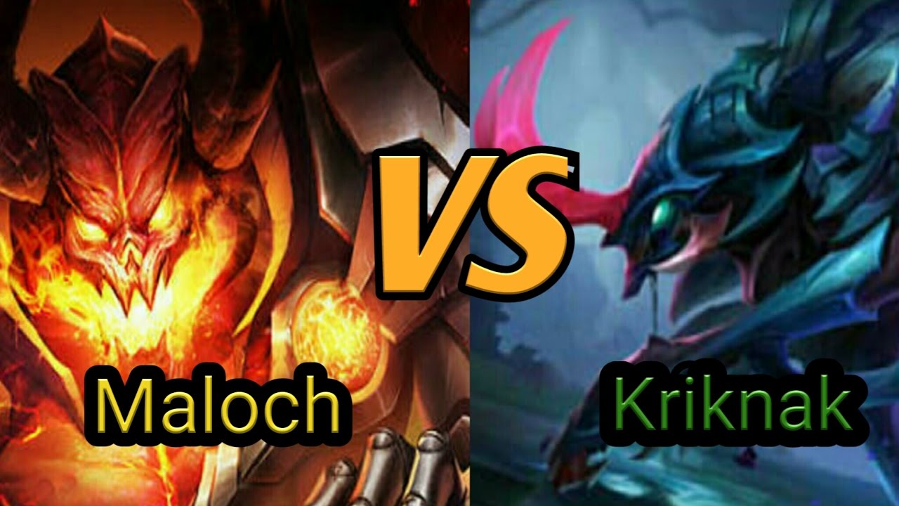 Kriknak vs maloch ROV: realm of valor - YouTube