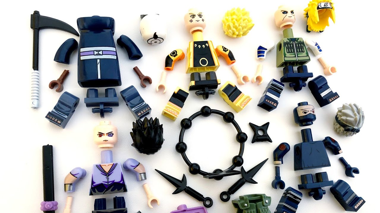 Lego Naruto Shippuden Ninja | Naruto Sage Biju, Uchiha Sasuke, Obito ...