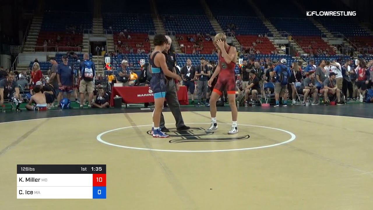 126 Lbs Cons 32 2 Kal Miller Missouri Vs Cam Ice Massachusetts - YouTube
