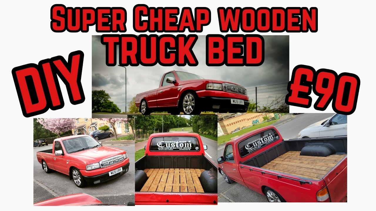 Ford Ranger Mini truck DIY Wood Truck Bed - YouTube