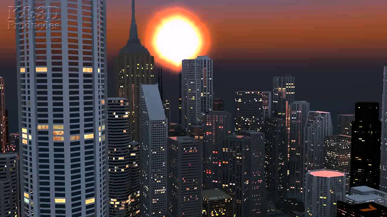 c4d city final - YouTube