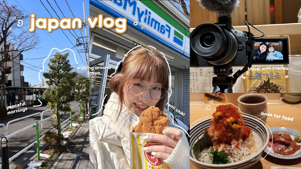 JAPAN VLOG 🍣🏵️ | tokyo food, travelling with friends, & japanese ...