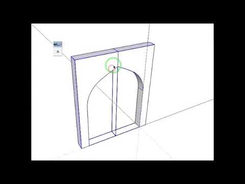 How to create arch in sketchup - YouTube