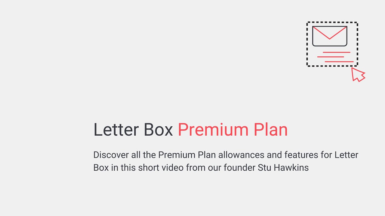 Letter Box Premium Plan Overview - YouTube