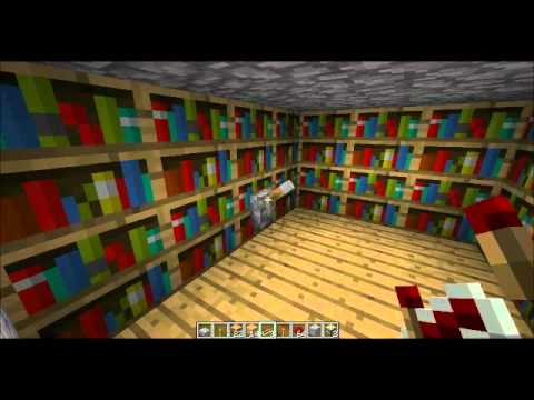 Tutorial: How to make a secet library door in minecraft - YouTube