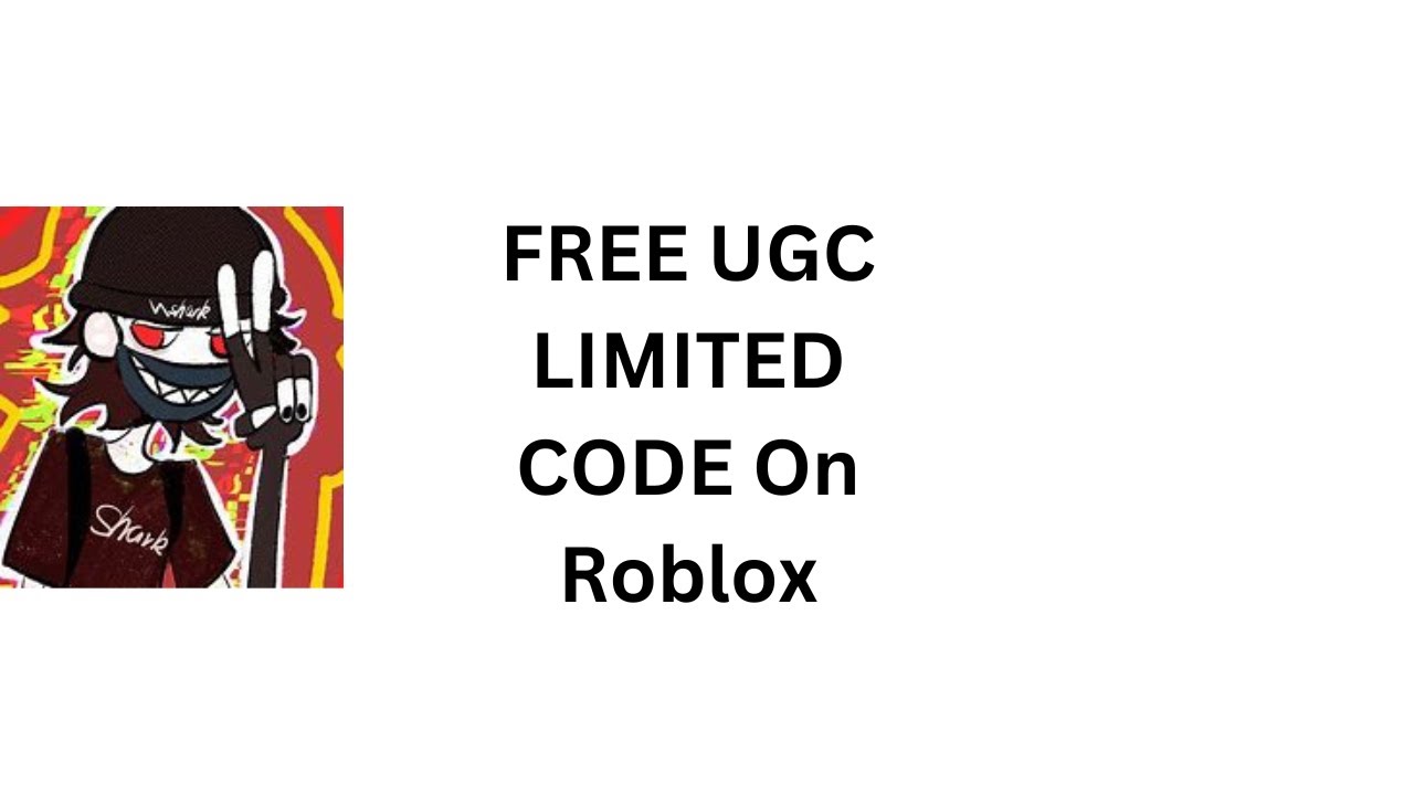 FREE UGC LIMITED CODE On Roblox - YouTube