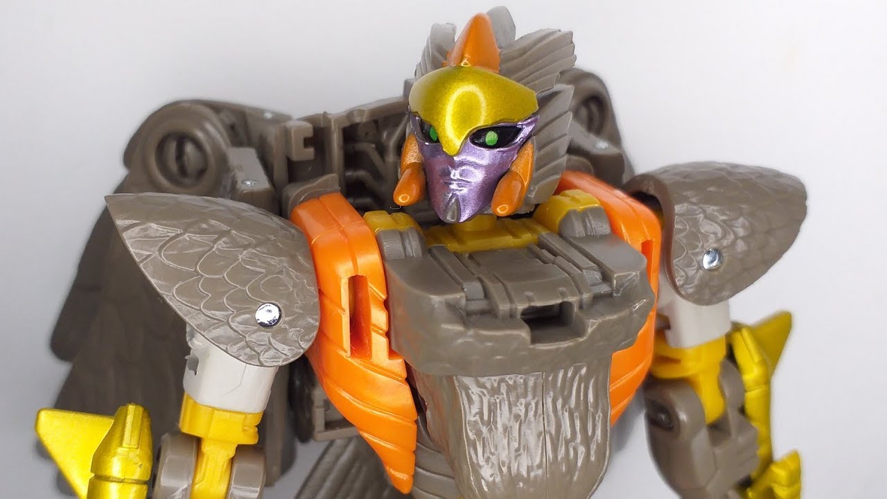 Transformers WFC Kingdom Airazor review en español - YouTube