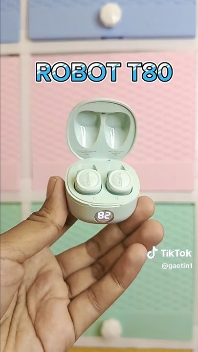 Tws Robot T80 yang baterai nya badak sampai 40 jam #twsbluetooth #tws - YouTube