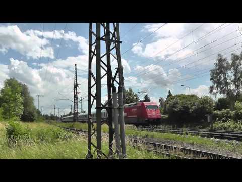Ein IC Zug mit einer BR 101 Werbelok Mein Cewe Fotobuch der fuhr durch Minden