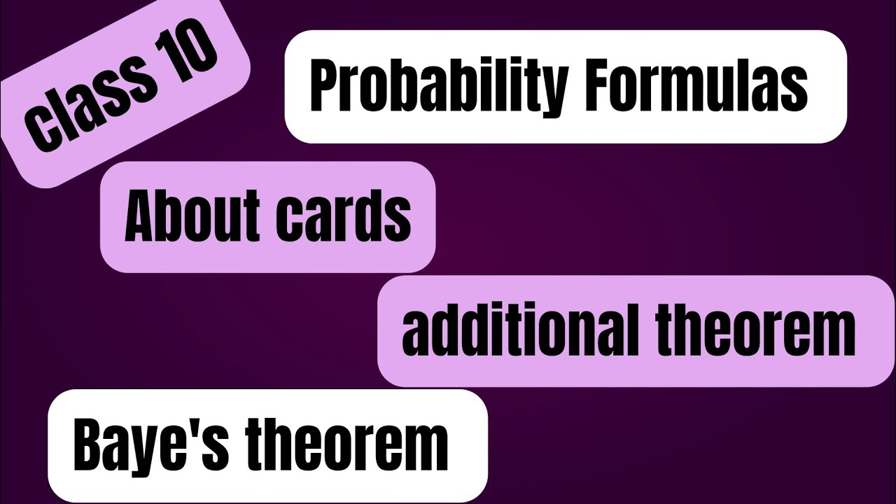 Probability Formulas class 10 | Probability important formulas ...