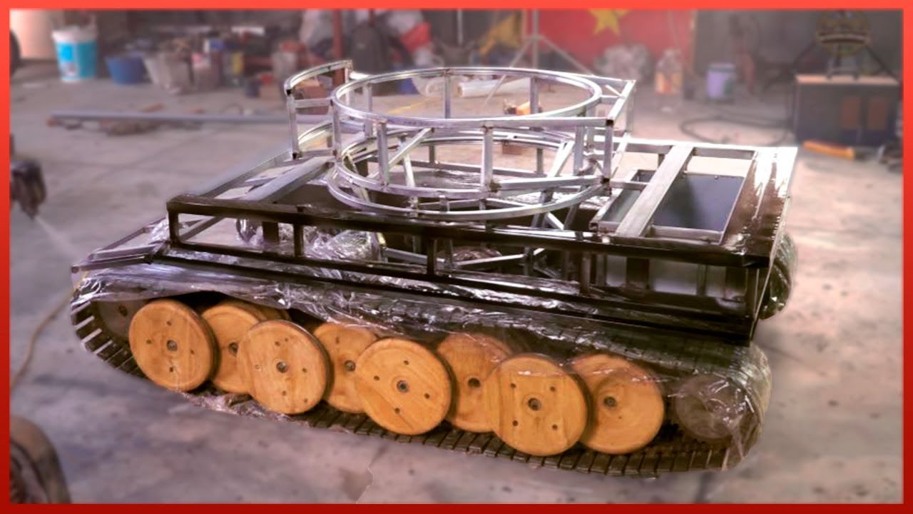 Man Builds Amazing TANK for his Son Using WOOD | by @NDWoodArt - YouTube