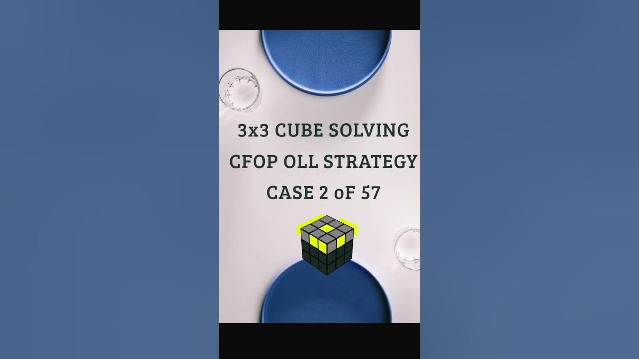 3x3 Cube Solver CFOP OLL Algorithm - Case 2 #3x3solve #howtosolve3x3cube #3x3cubetutorial #CFOP ...