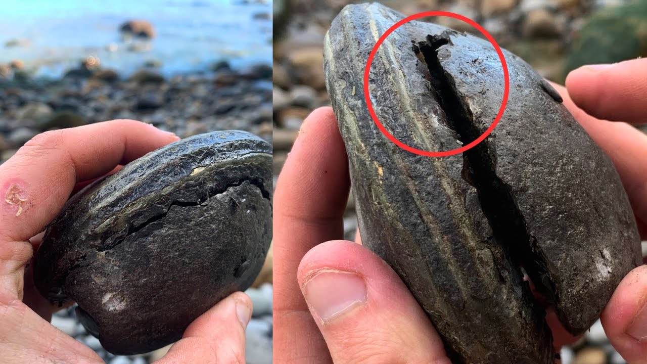 Rocks Cracked Open - Jurassic FOSSILS Lie Within - YouTube