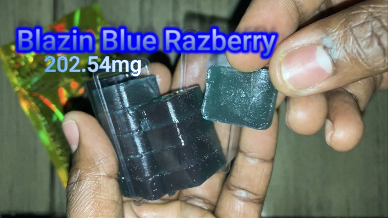 Blazin Blue Razberry 202.54mg Thc MKX Extra Strength Gummies brought to ...