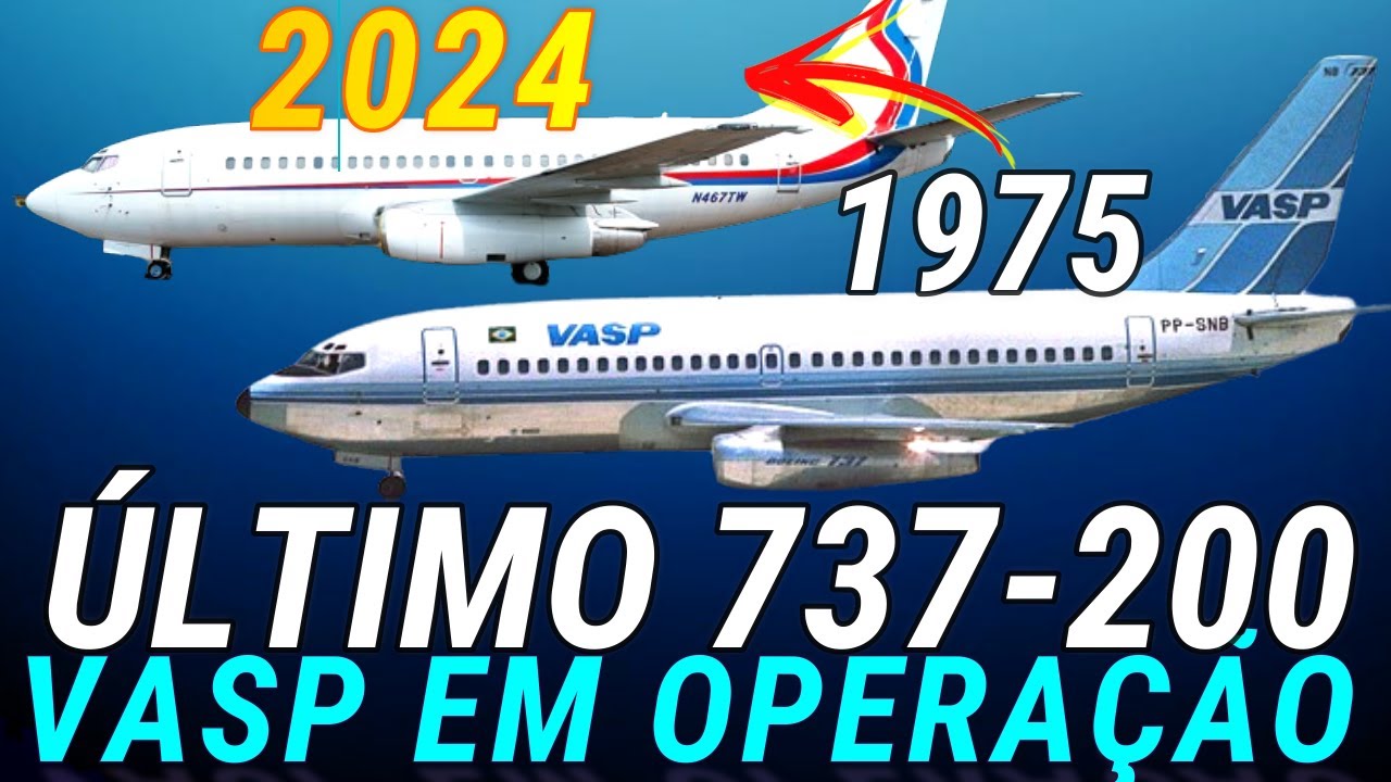 O ÚLTIMO 737-200 VASP EM OPERAÇÃO NO MUNDO! O FIM DE UMA GRANDE ...