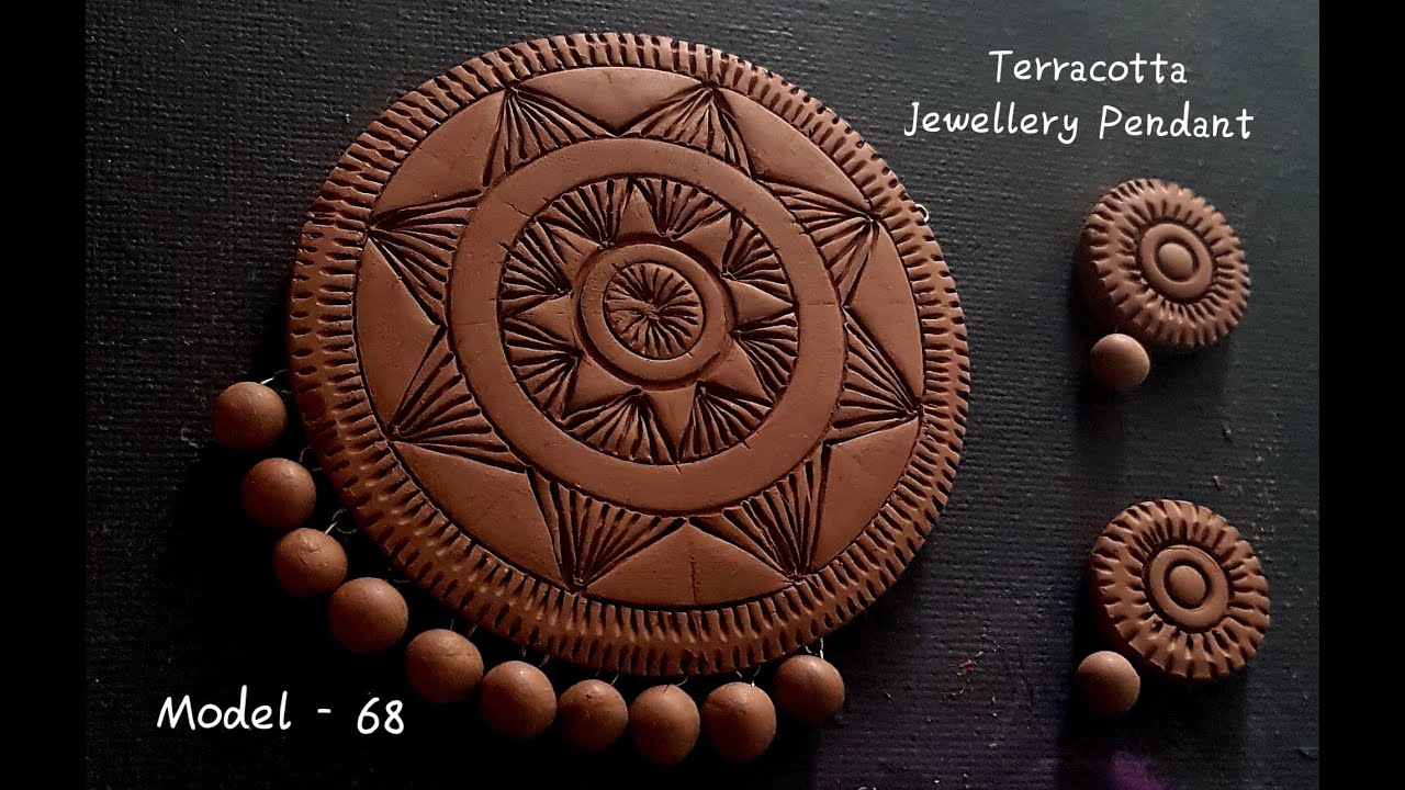Terracotta Jewellery Making | Terracotta Jewellery Pendant with ...