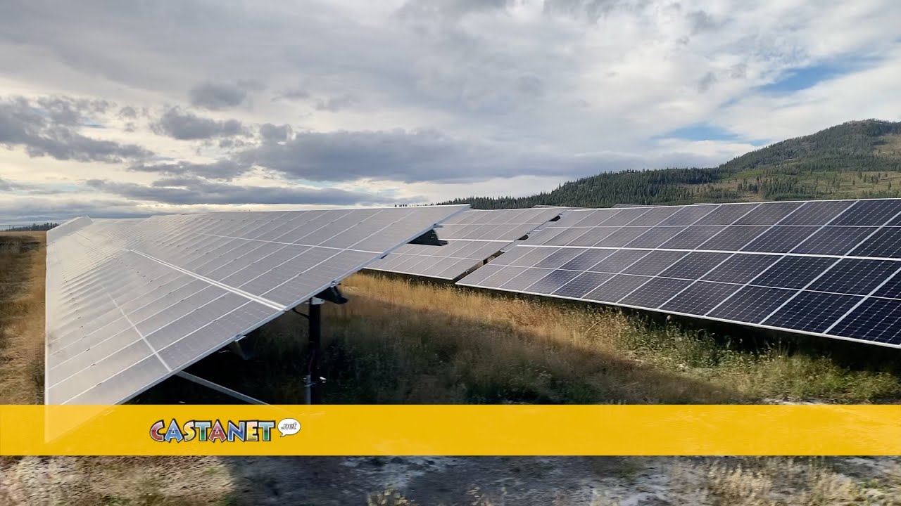 Thousands of Logan Lake-area solar panels help power the grid - YouTube