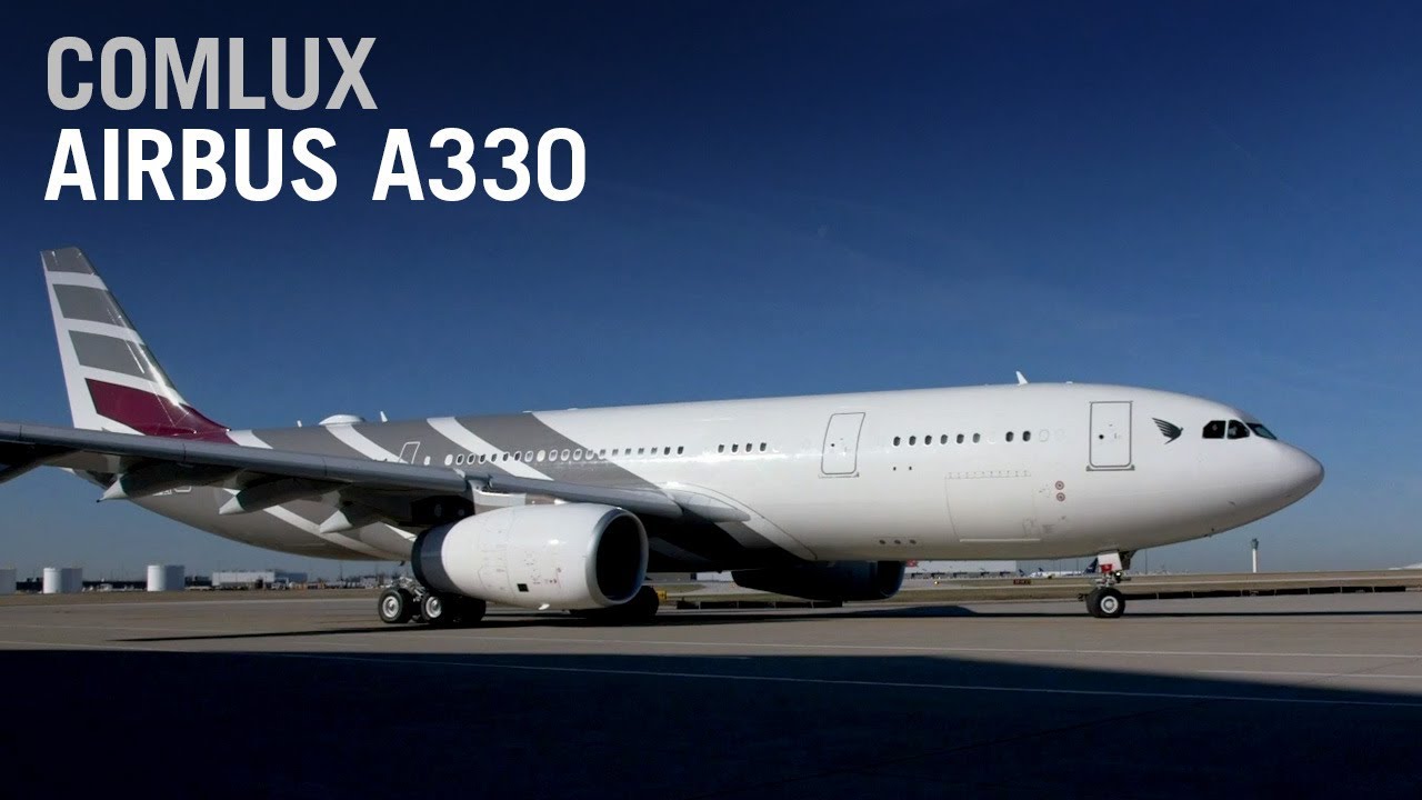Comlux Completes Its First Wide-Body, an Airbus A330 - YouTube