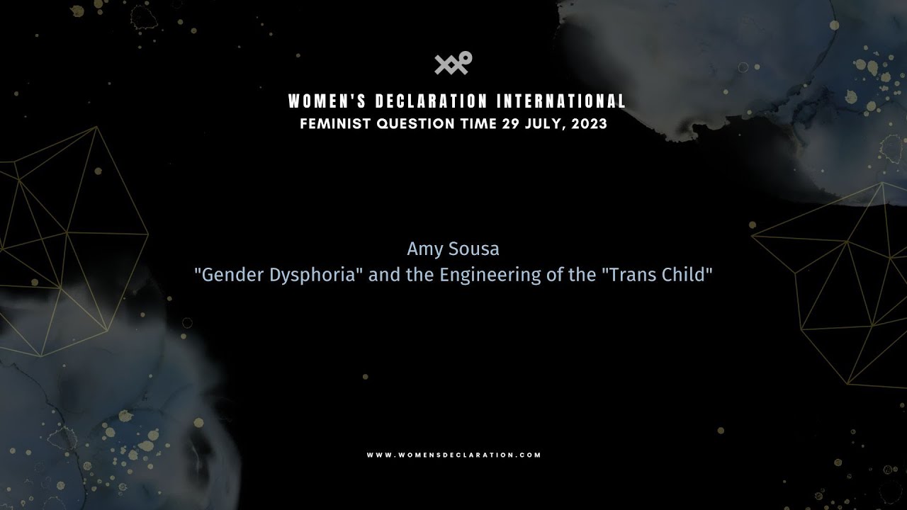 Amy Sousa - USA - "Gender Dysphoria" and the Engineering of the "Trans ...