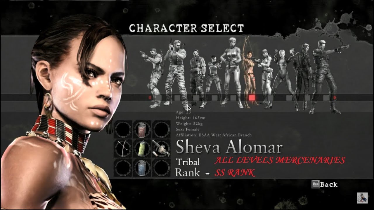 Resident Evil 5 Sheva Alomar Tribal