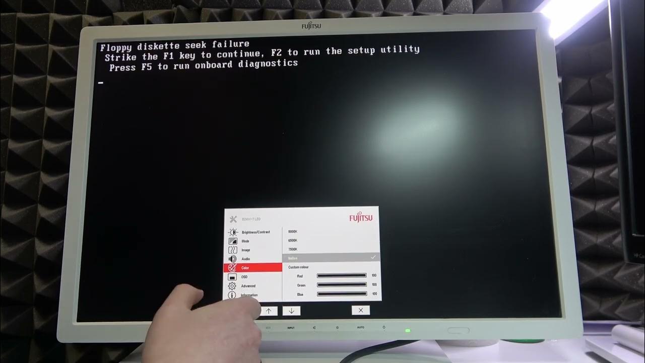How To Manage Colors On Fujitsu Monitor - YouTube
