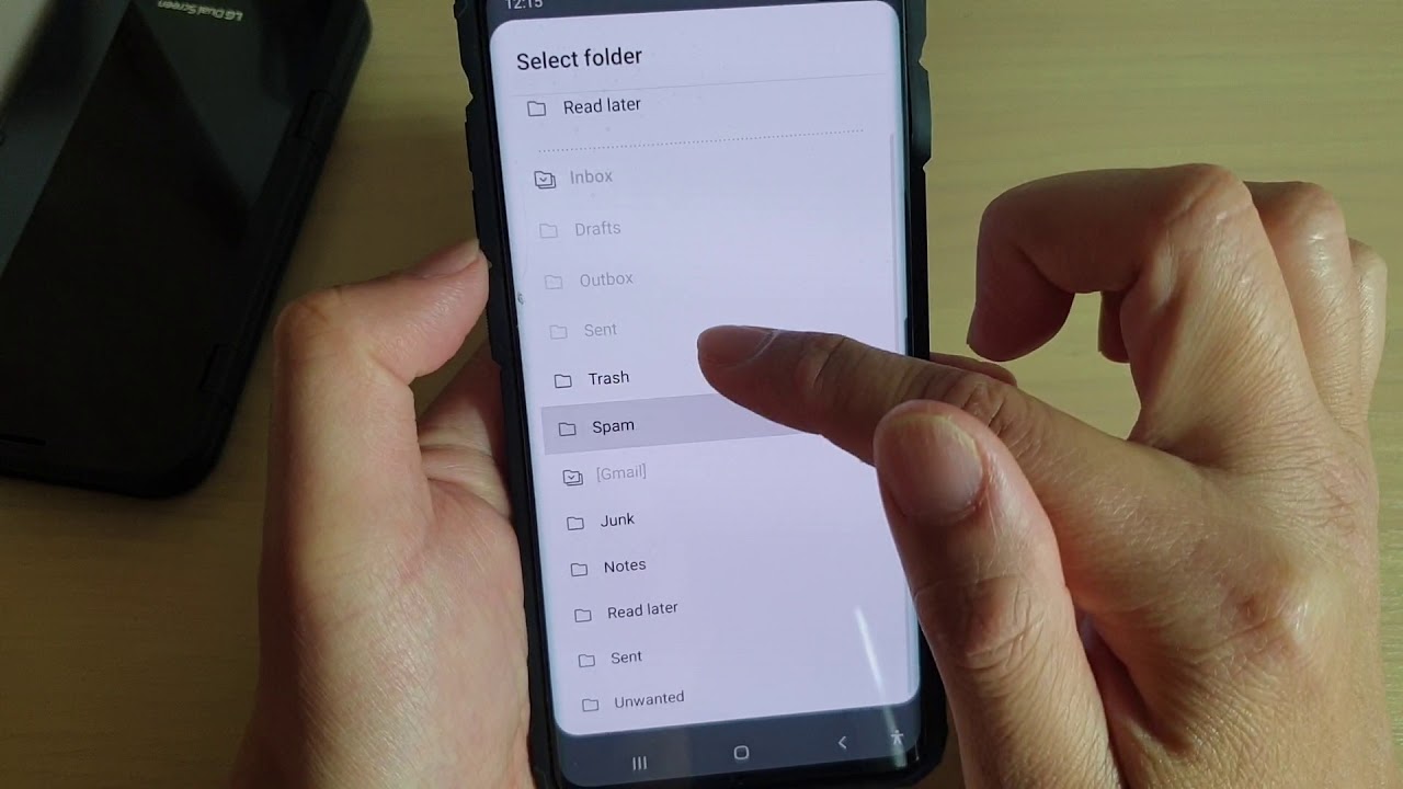 Galaxy S10 / S10+: How to Move Email to Different Folder - YouTube