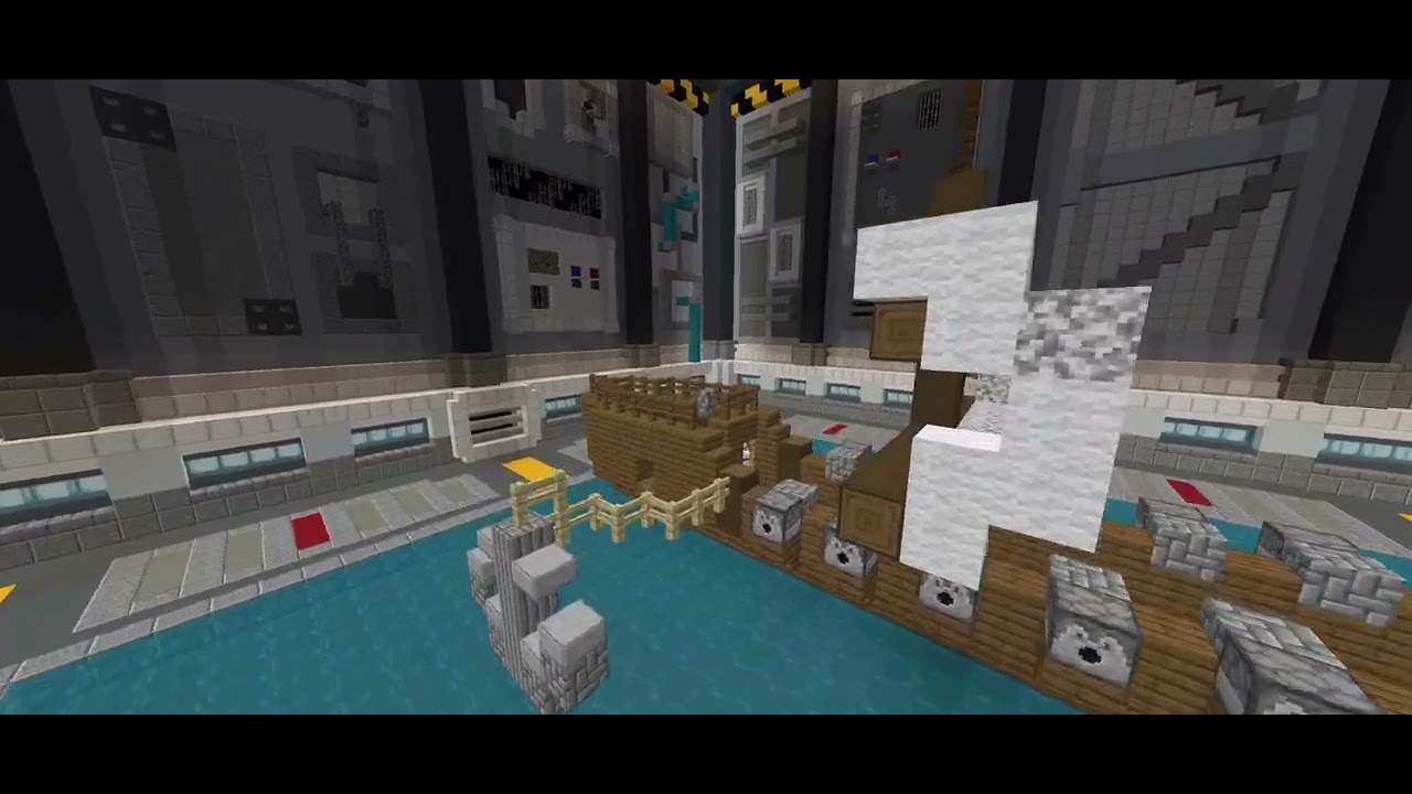 very cinematic video of a dollar store pirate ship (audio didn't record ...