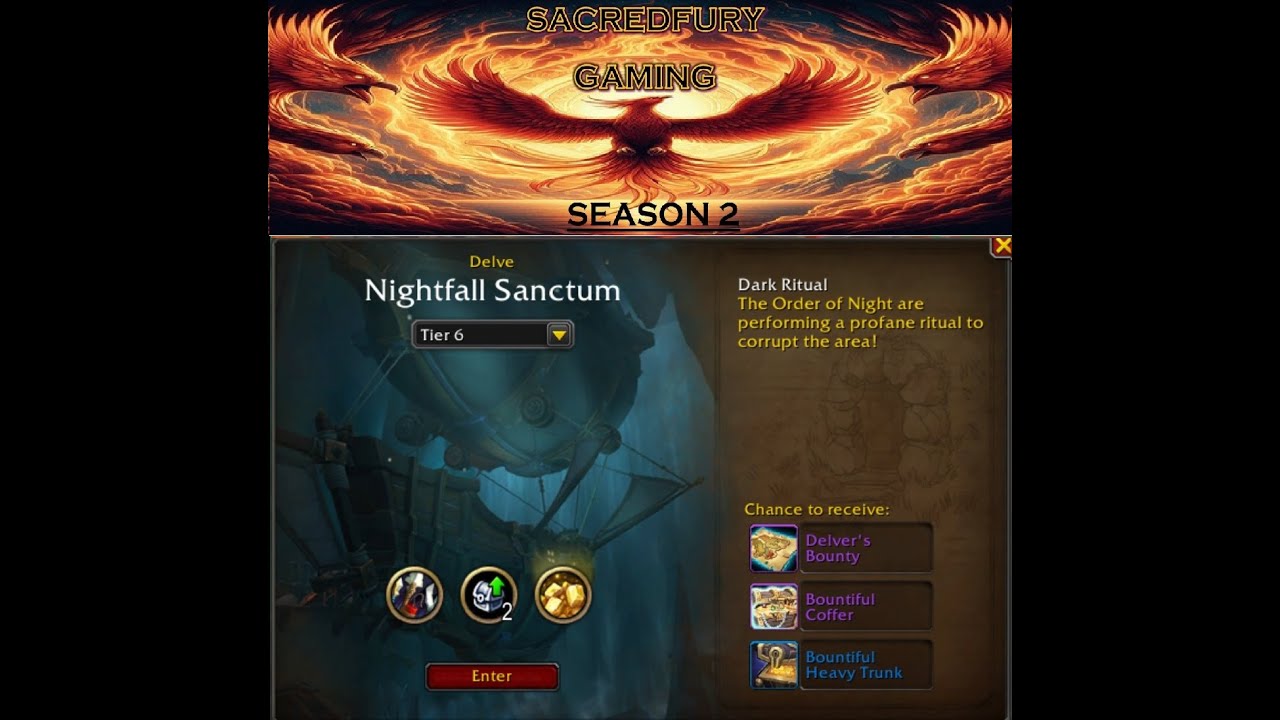 Nightfall Sanctum Dark Ritual delve season 2 - World of Warcraft ...