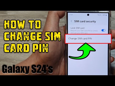 Galaxy S24: How to Change Your SIM Card PIN - YouTube