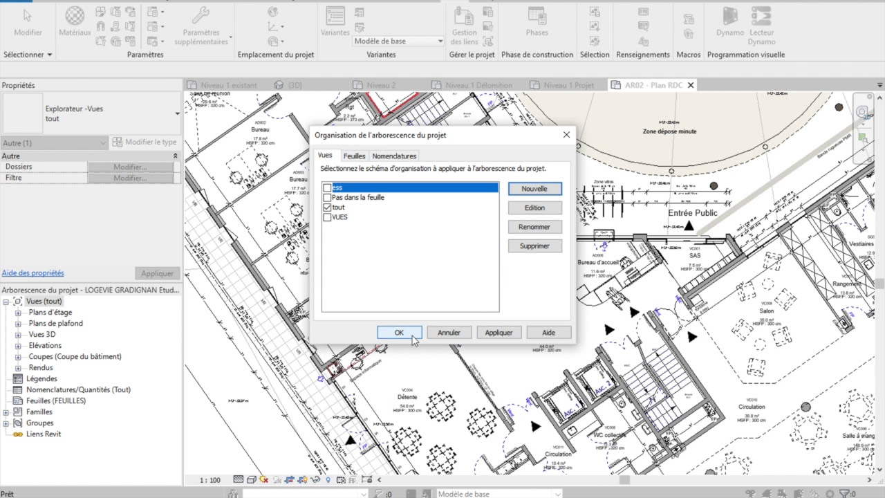 organisation de l'arborescence de revit - YouTube