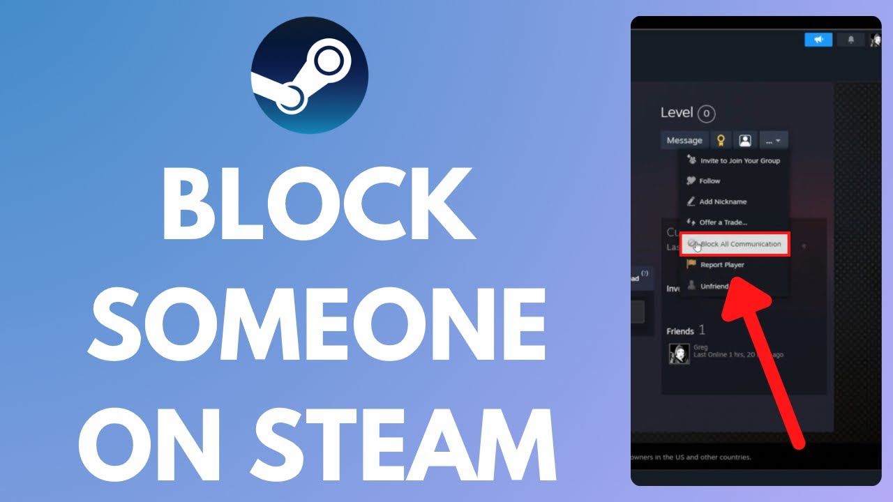 How to Block Someone on Steam 2024? - YouTube
