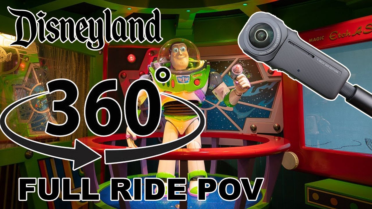 Buzz Lightyear Astro Blasters | Shot in 360 VR | Disneyland Park - YouTube