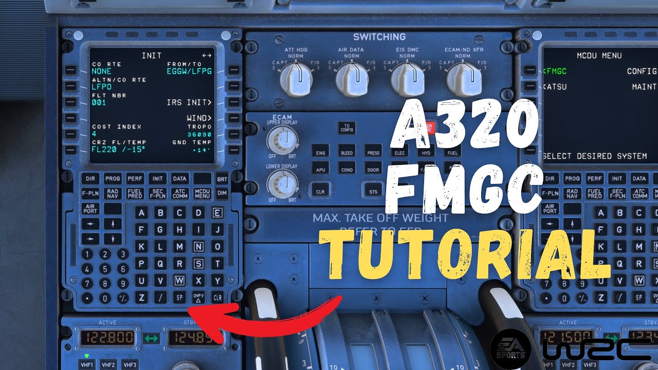 Airbus A320 - FMGC Set up Tutorial Guide - YouTube