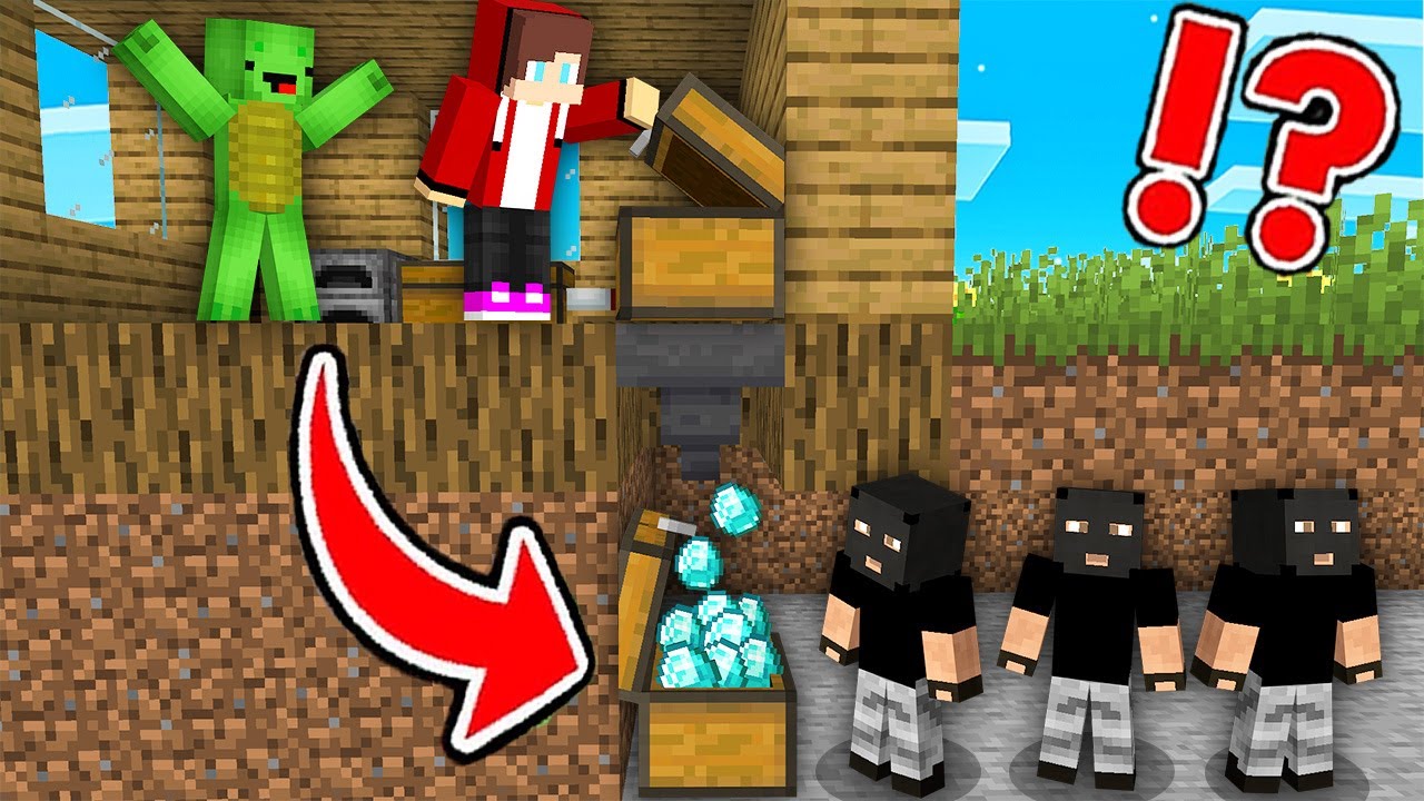 POLICE Mikey and JJ vs EVIL CRIMINAL in Minecraft (Maizen) - YouTube