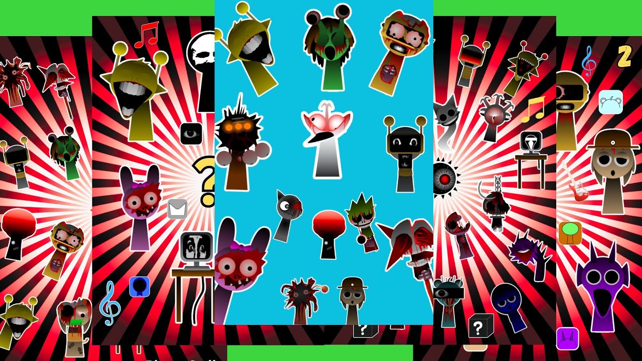 💥SPRUNKI: PHASE 1-5 [FULL CHARACTER COLLECTION] 🔥 Sticker Book 🙌 DIY ...