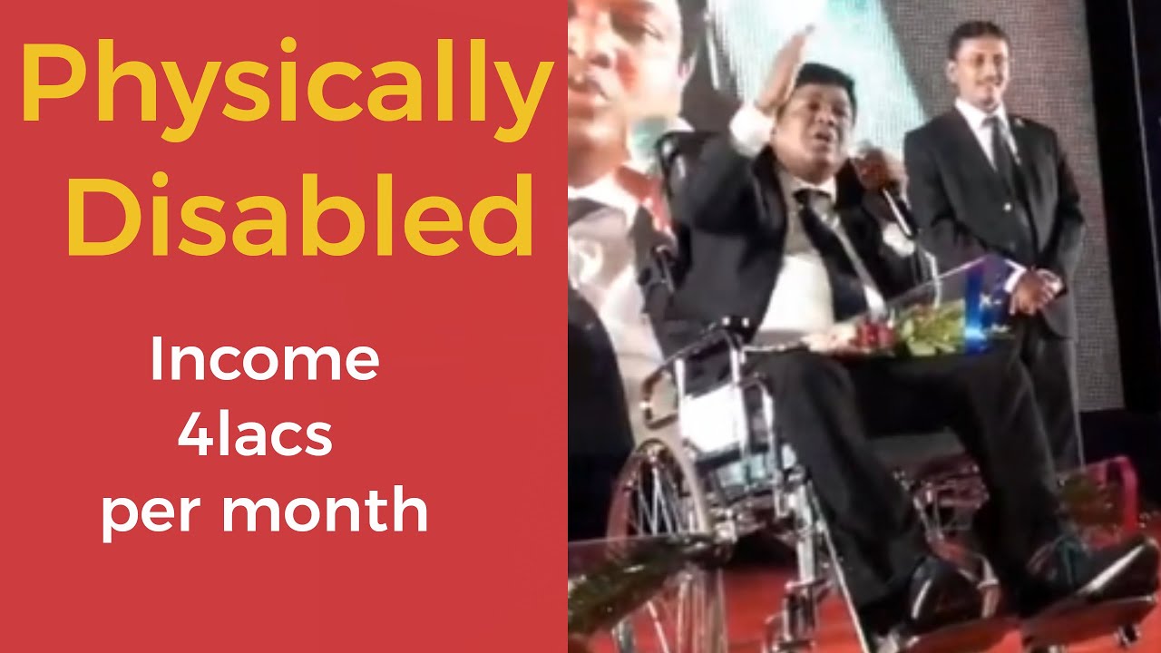 Physically challenged person earns 4lacs per month | power of vestige ...